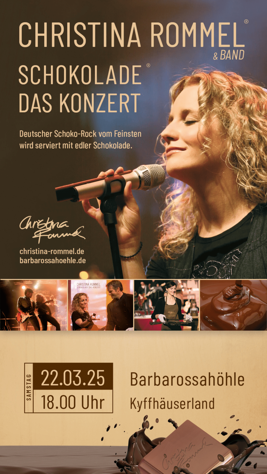 Christina Rommel & Band: Schokolade – das Konzert ® – Barbarossahöhle